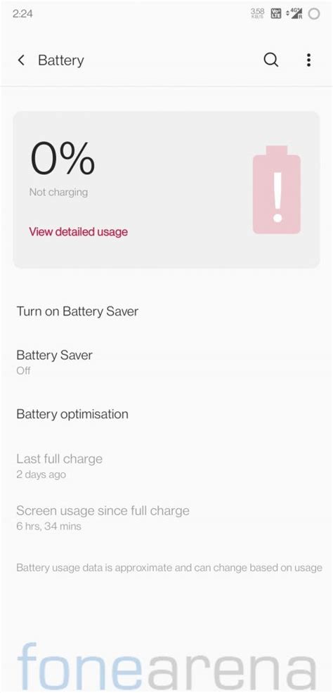 Poco F Android Fonearena Oxygen Os Battery Fone Arena