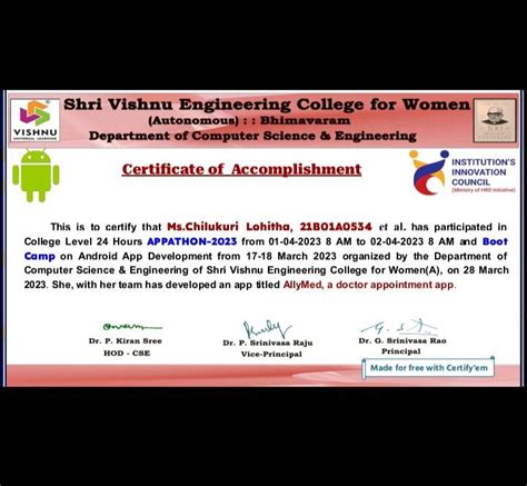 Chilukuri Lohitha On Linkedin Hello Everyone I Had Participated In Appathon 2023 Held In My