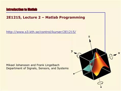 PPT Introduction To Matlab PowerPoint Presentation Free Download ID