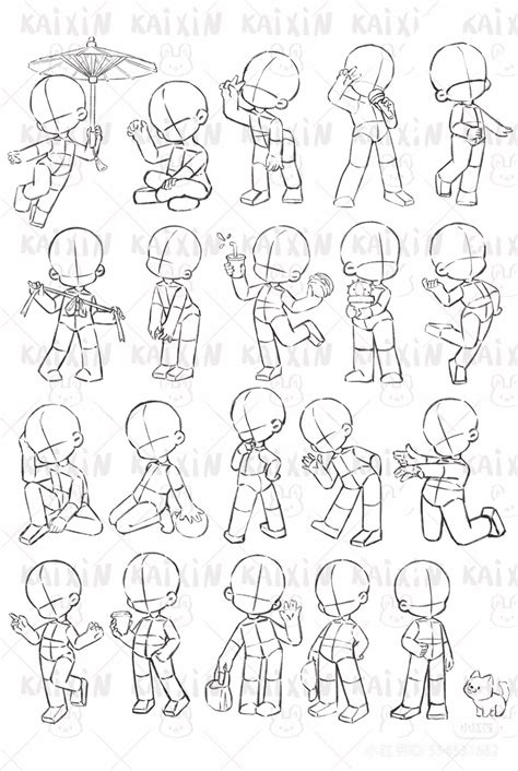 Discover 170 Chibi Poses Ideas Drawing Base Chibi Drawings Anime Poses Reference And More