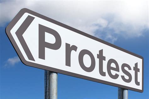 Protest Free Of Charge Creative Commons Highway Sign Image