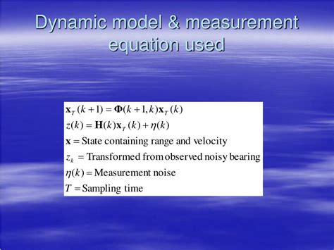 Ppt Ee 608 Course Project Bearings Only Target Motion Analysis Powerpoint Presentation Id