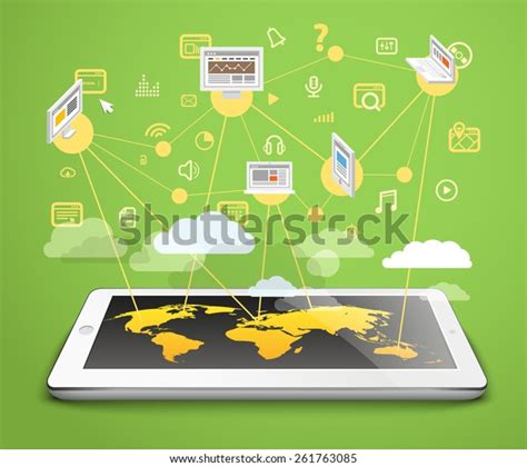 Abstract Scheme Modern Computer Network Design Stock Vector Royalty Free 261763085 Shutterstock
