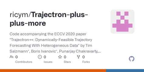 Github Ricymtrajectron Plus Plus More Code Accompanying The Eccv 2020 Paper Trajectron