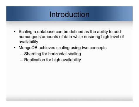 Scaling Mongodb Presentation At Mtp Ppt