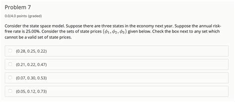 Solved Consider The State Space Model Suppose There Are Chegg Com