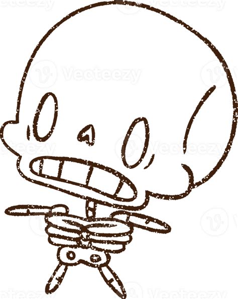 Skeleton Charcoal Drawing 45180992 Png