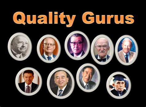 Quality Gurus And Their Contributions