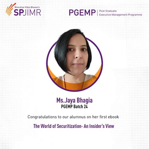 Spjimr Pgempemba On Linkedin Congratulations To Our Alumnus Ms