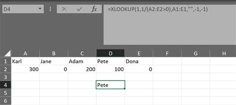 Excel Formula To Check The Last Non Zero Value In Row And Bring Cell