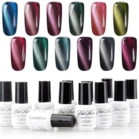 Yaoshun Magnetic Colors Gel Nail Polishes Creative 3d Cat Eye Effect