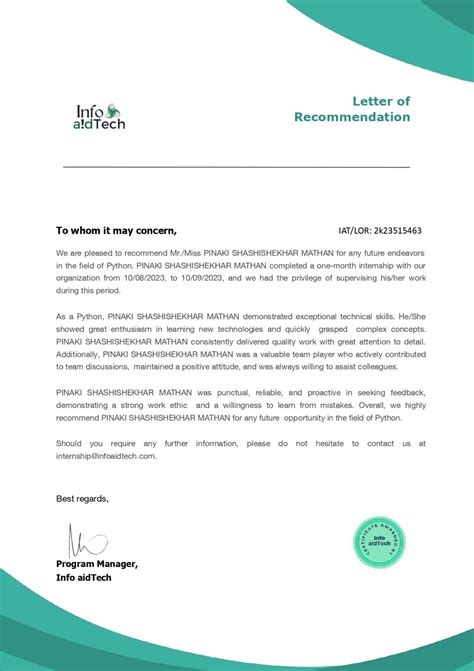 Pinaki Shashishekhar Mathan On Linkedin Infoaidtech Internship Intern2023 Pythondeveloper