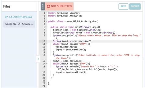 Solved Files Status O Not Submitted Save Submit