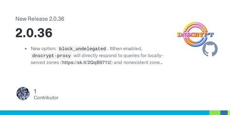 new version 2 0 36 released r dnscrypt