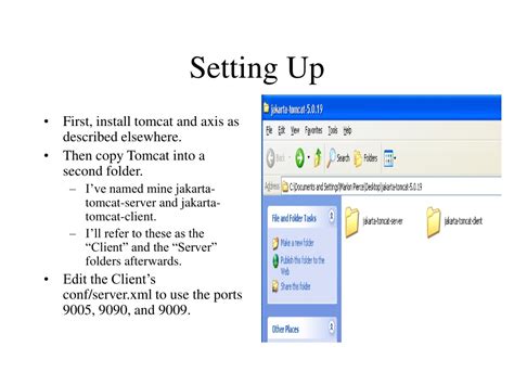 Ppt Setting Up Tomcat And Axis For Java Web Development Powerpoint Presentation Id9534075