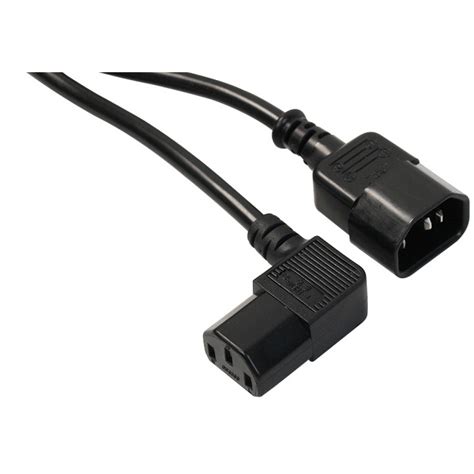 Iec C14 Power Cable To Right Angle C13 Dcdi