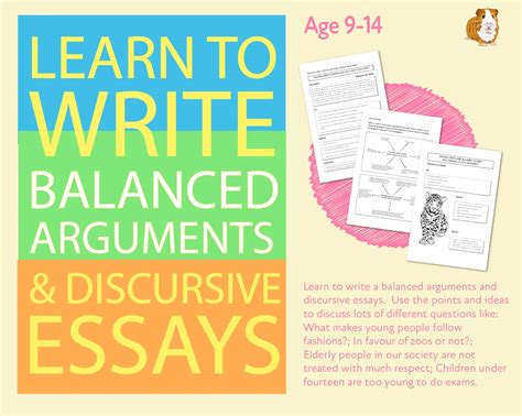 How To Write A Balanced Argument Or A Discursive Essay Years By Teach Simple