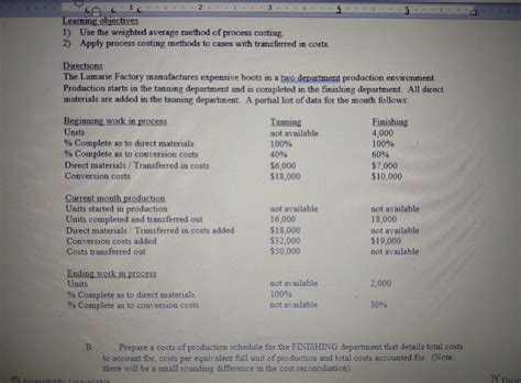 Solved Use The Weighted Average Method Of Process Chegg Com