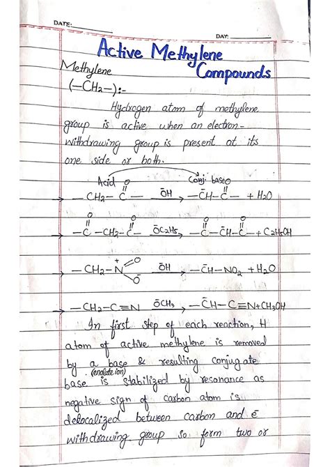 Solution Active Methylene Compounds Studypool