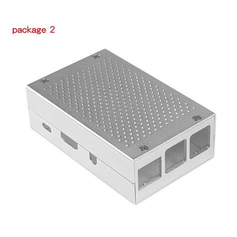 Raspberry Pi 3 Case Cooling Heatsinks Black Silver Grandado