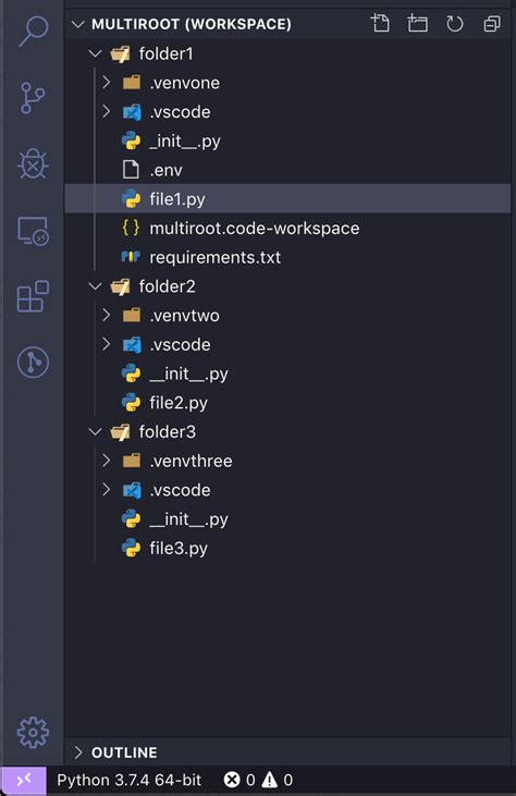 Multi Workspace Doesnt Display Correct Python Interpreter If A File Thats Open Is Different