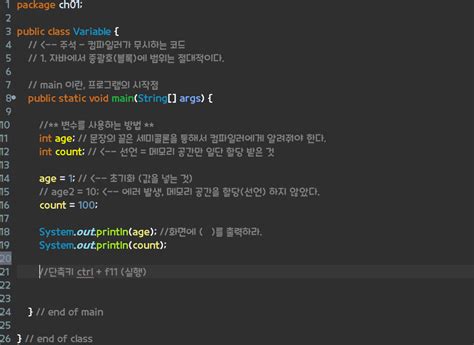 2 변수와 자료형