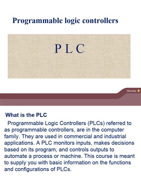 Plc Introduction000000 Pdf Programmable Logic Controller Programming