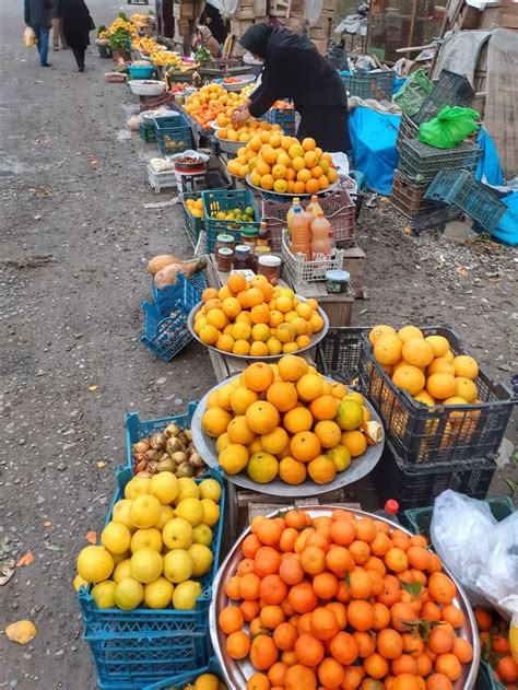 Rural Bazar Iran Fruits Iran Amol Mazandaran Citrus