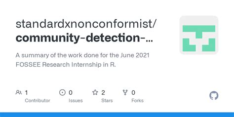 Github Standardxnonconformistcommunity Detection Algorithms