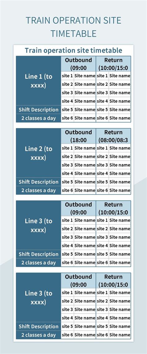 Free Timetable Templates For Google Sheets And Microsoft Excel Slidesdocs