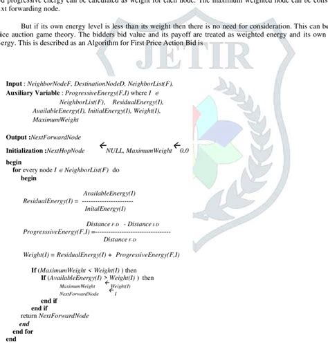 1 Pseudocode For Finding Next Forwarding Node Download Scientific