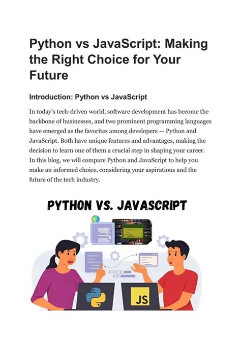 Ppt Python Vs Javascript Making The Right Choice Powerpoint Presentation Id 12351048