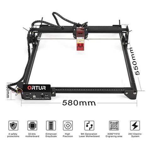 소형 레이저 각인기 휴대용 미니 레이져 가죽공예 목공 공방 Ortur 마스터 2 S2 조각 기계 10w Diy 조각기 금속 절단