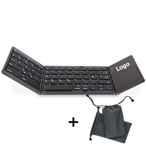 Foldable Bluetooth Keyboard With Touchpad Portable Wireless Keyboard With Ultra Long Battery