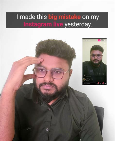 how i made a mistake on instagram live jeeva a posted on the topic linkedin