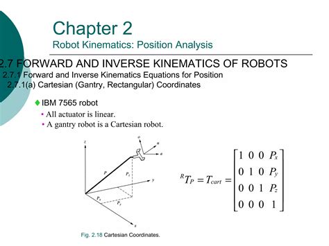 Chapter 2 Robot Kinematics Ppt