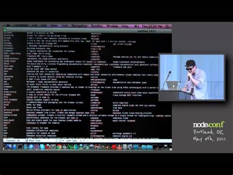 jsconf talk every node js module ever from jsconf class central