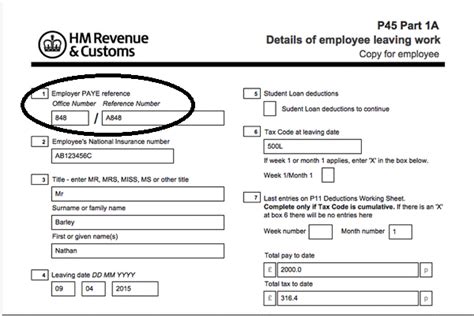 Employers Paye Ref Number Claim My Tax Back