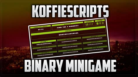 🎮 Paid Standalone Binary Minigame Ui Fivem Releases Cfxre