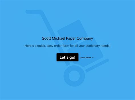 Wholesale Order Form Typeform Template
