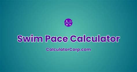 Swim Pace Calculator Get Your Average Pace Per 100m Or 100yd