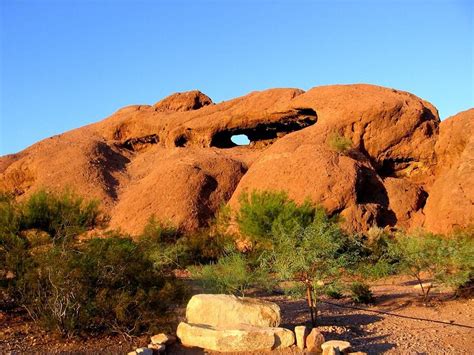 Hole In The Rock Papago Park Phoenix Arizona This Rock Formation Is
