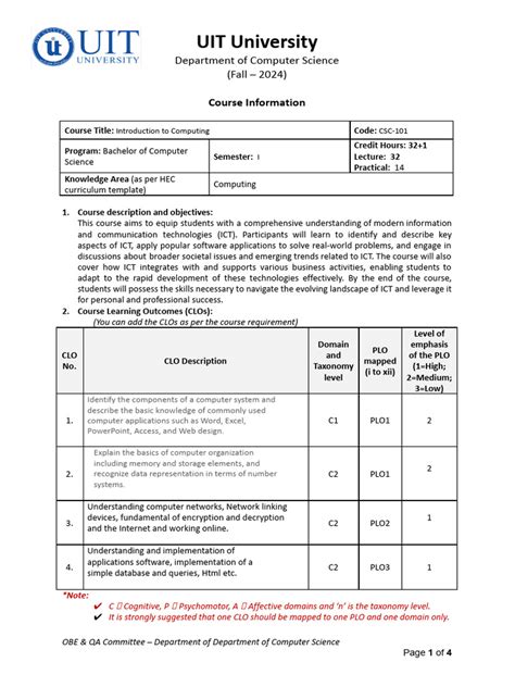 Csc 101 Introduction To Computing Pdf