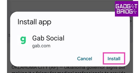 How To Install Gab On IOS And Android