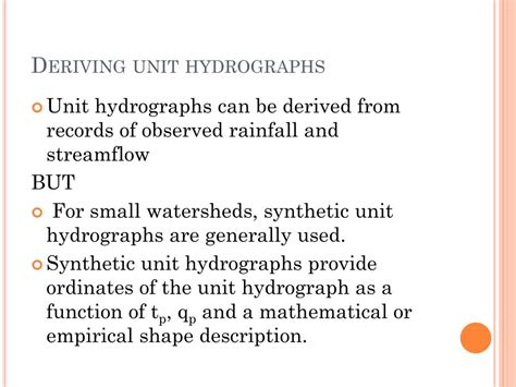 Ppt Runoff Hydrographs Powerpoint Presentation Free Download Id