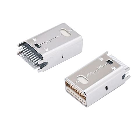Straddle Mount Mini Displayport Connector Male 20pin Dp Plug