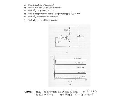 solved exercise 5 a transistor circuit is shown in the