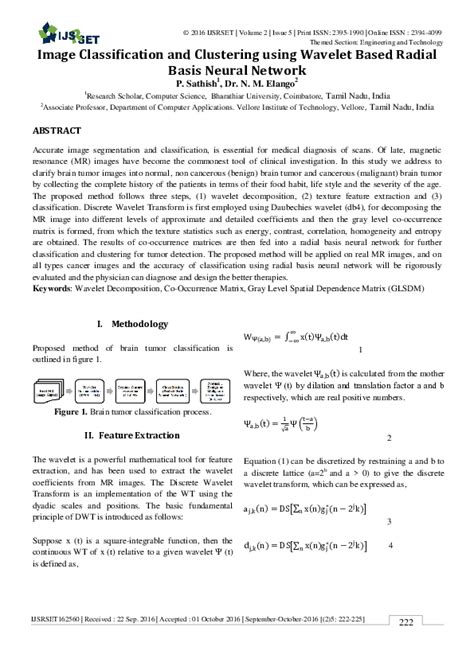pdf image classification and clustering using wavelet based radial