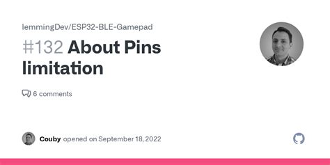 About Pins Limitation Issue Lemmingdev Esp Ble Gamepad Github
