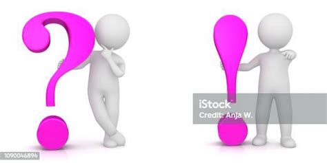 물음표 느낌표 생각 남자 문제 솔루션 심문 핑크 구두점 기호 그래픽 응답 요청 남자에 대한 스톡 사진 및 기타 이미지 남자 남자들만 느낌표 Istock